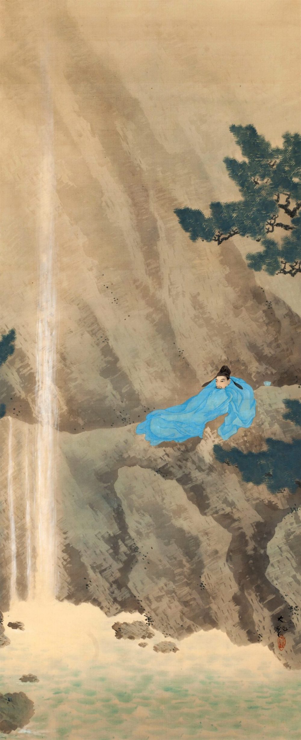 Li Bai contemplating a waterfall - Society of Friends of the Cernuschi ...